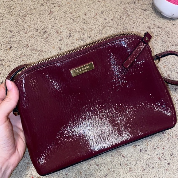 kate spade | Bags | Kate Spade Maroon Satchel Carried Once | Poshmark